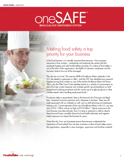 Foodservice – oneSAFE®